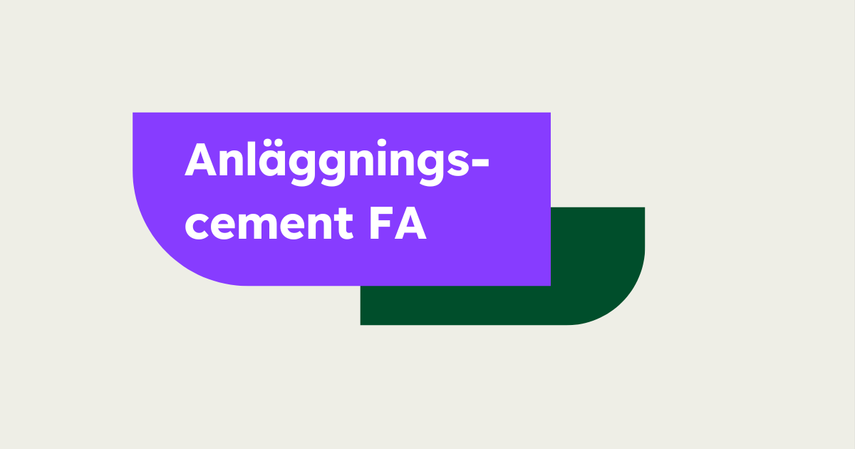 Anläggningscement FA | Heidelberg Materials Cement Sverige